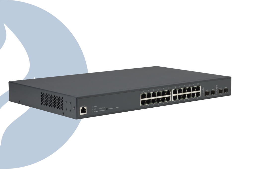 Open Mesh S24-L 24-Port PoE+ Cloud-Managed Switch (250W)
